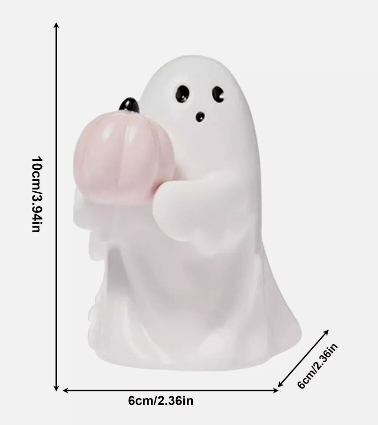 10cm Ceramics Cute Ghost Halloween Decorative Resin Figurine Target ...