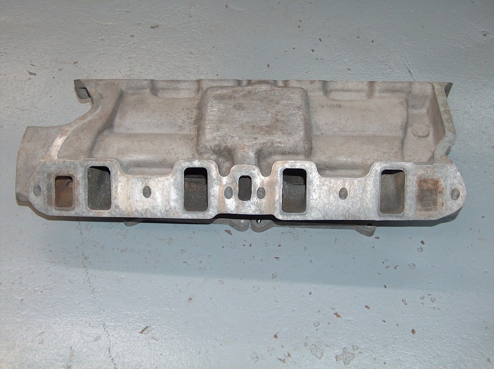 Offenhauser 302 SB Ford Vintage 2x4 Dual Quad Aluminum Intake Manifold ...