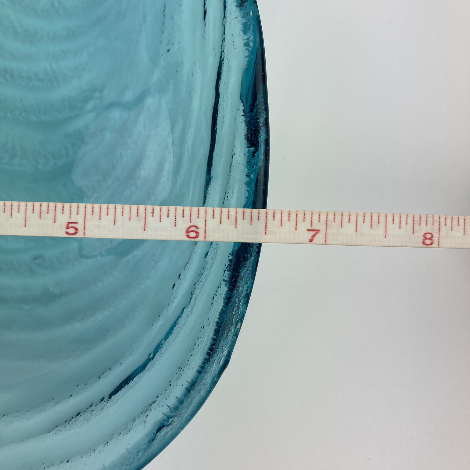 Annieglass Nautilus Ocean Blue Shell Platter Hand Blown Glass Signed ...