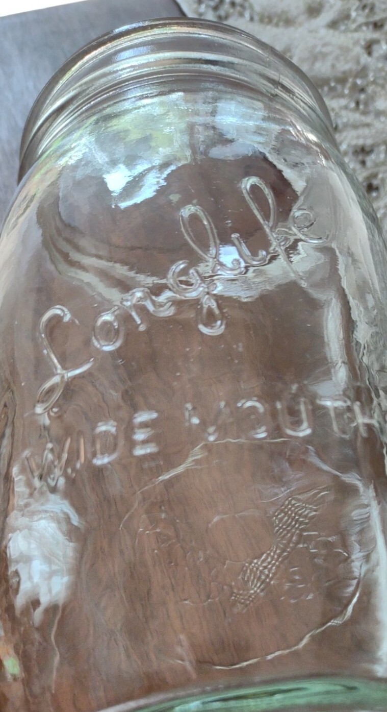 Vth 1 Quart Longlife Wide Mouth Mason Jar Obear-Nester Glass. DIB | eBay