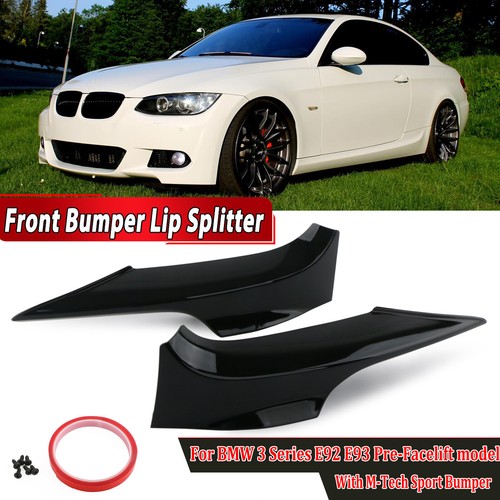 For BMW E92 E93 M-Tech Pre-LCI 0610 Pair Front Bumper Splitter Spoiler ...
