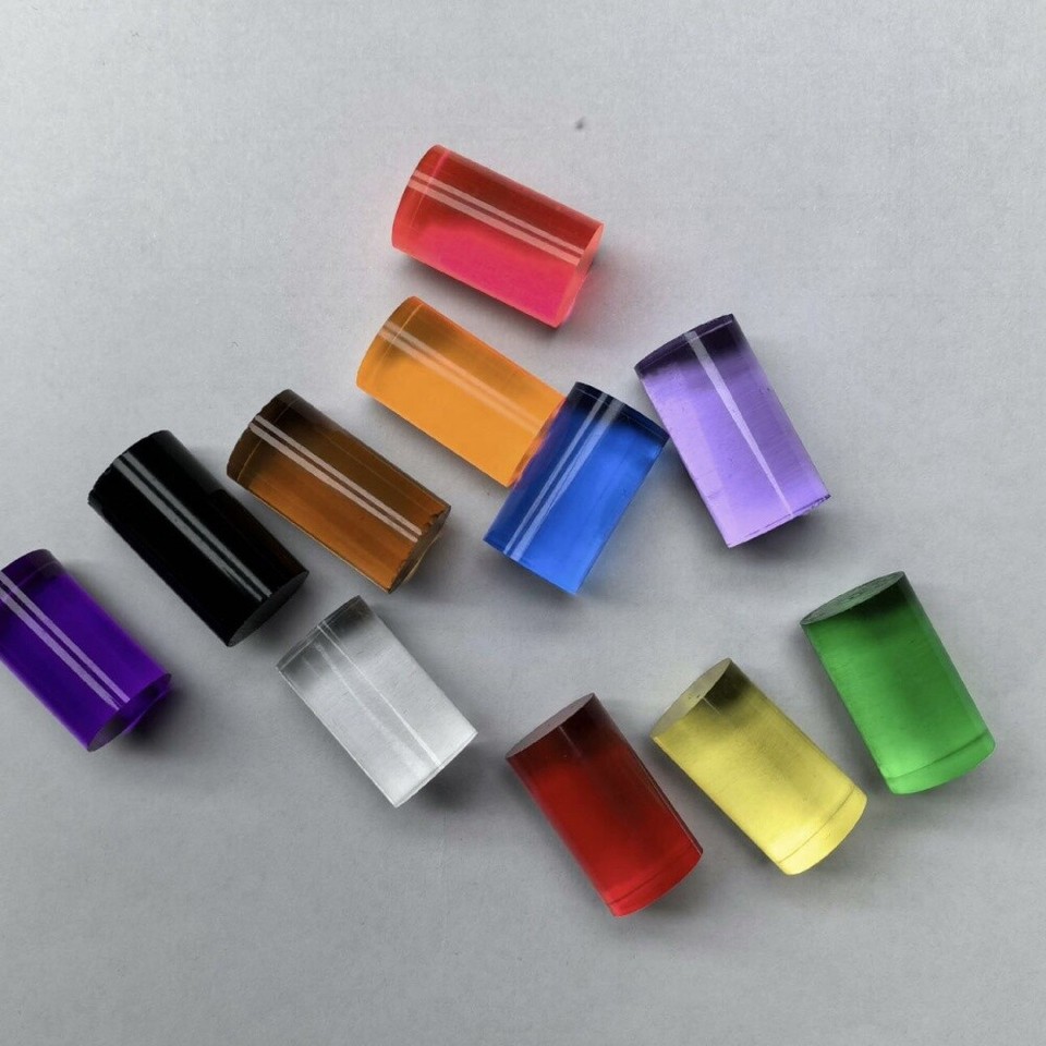 Billiard Acrylic Transparent Carom Pool Cue Colorful Ferrule Dia14mm X ...