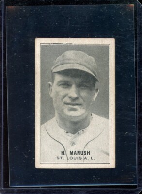 1929-30 4-on-1 Exhibits Heinie Manush RC Rookie Card HOF ***Trimmed ...