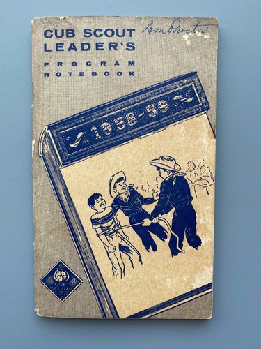 Vintage 1958-1959 Cub Scout Leader's Program Notebook Unused 1950s BSA ...