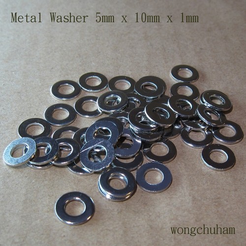 5mm x 10mm x 1mm Metal Washer - 50 Pcs | eBay