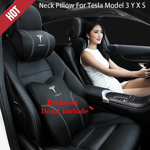 For Tesla Model 3 Y S X Neck Pillow Washable Soft Cushion Car Seat ...