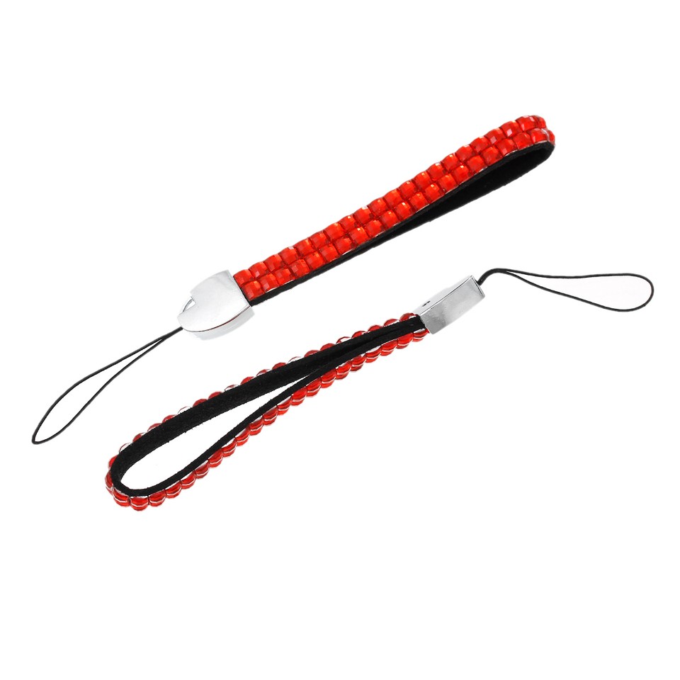 1pc Red Acrylic Rhinestone Camera/Cell Phone/Key Chain Lanyard, US ...