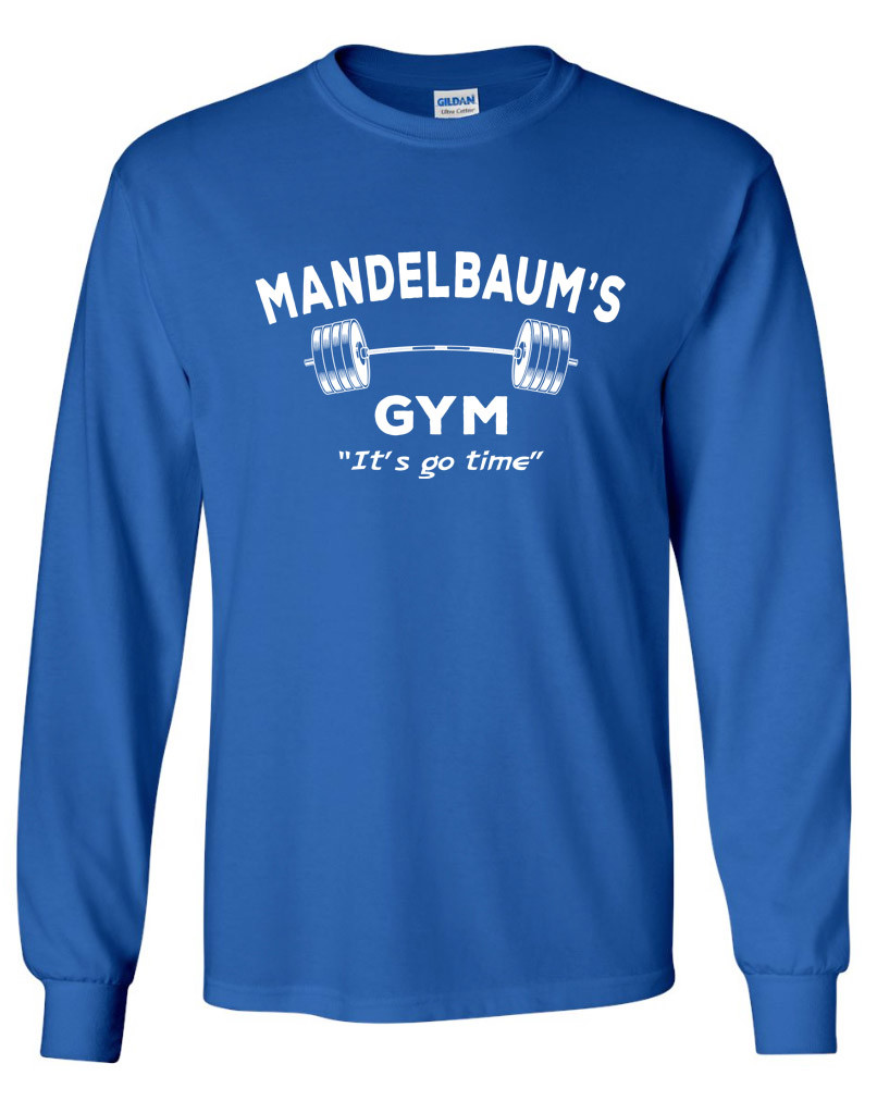 MANDELBAUM'S gym LONG SLEEVE T-shirt - Seinfeld Kramer Contanza Funny ...