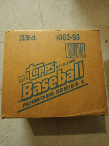 1993 topps baseball series 1 20 box case factory sealed | eBay