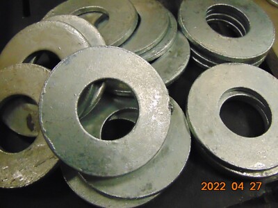 (1) 1-3/8" ID X 3" OD WASHER GALVANIZED APP. 3/16" THICK | eBay