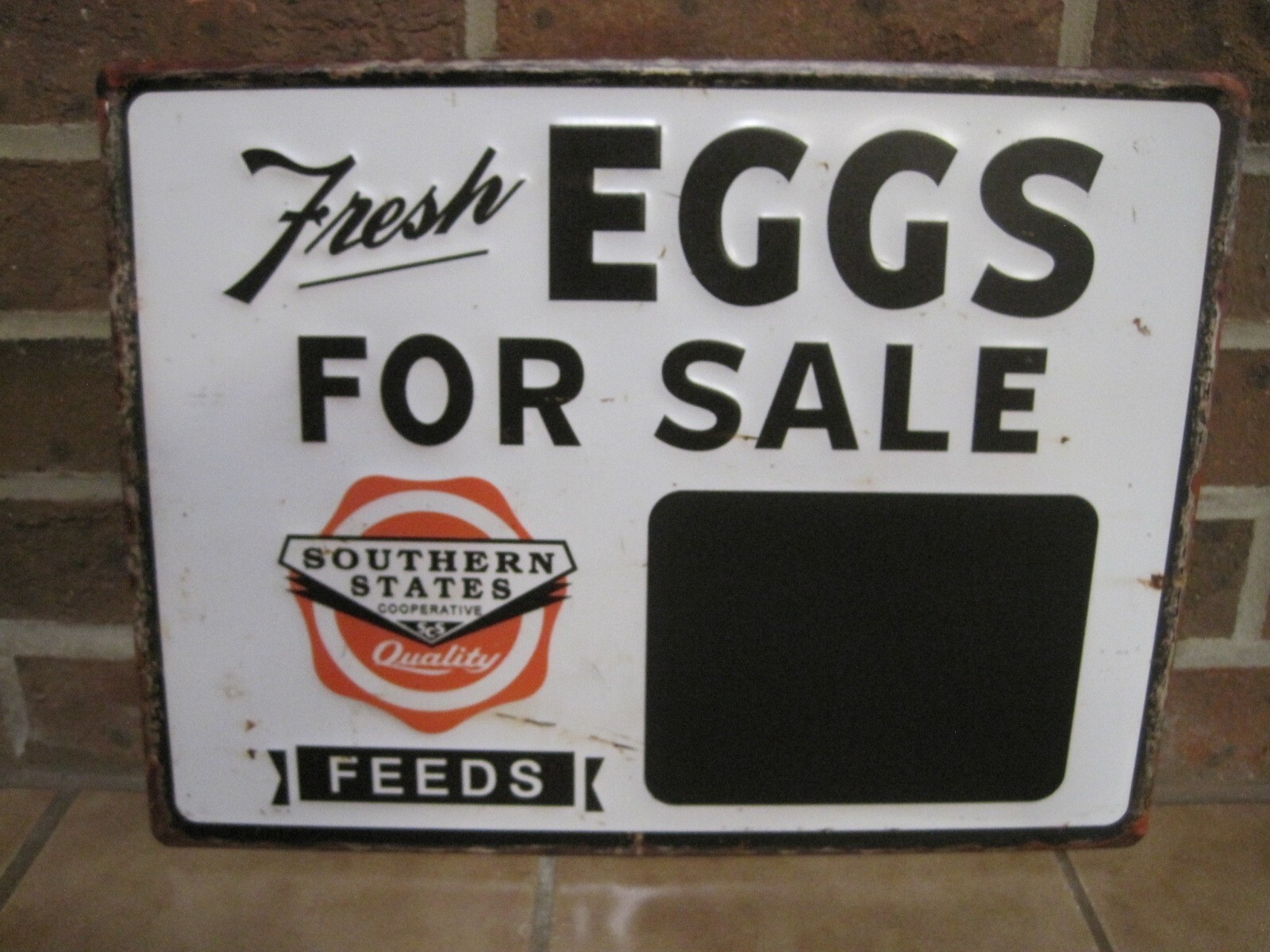 Southern States Cooperative Feeds FRESH EGGS FOR SALE Metal Chalkboard ...