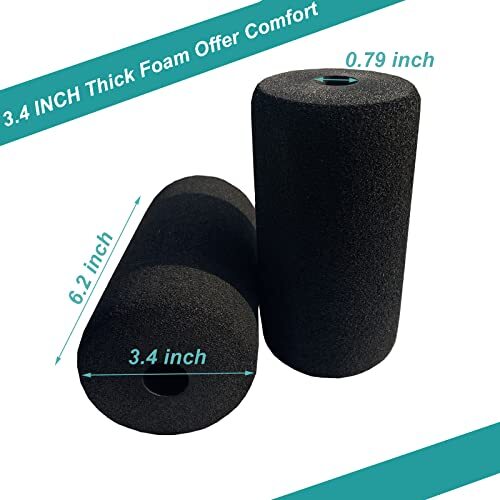 2Pcs Foam Foot Pads Rollers for Home Gym Exercise Machine Equipments ...