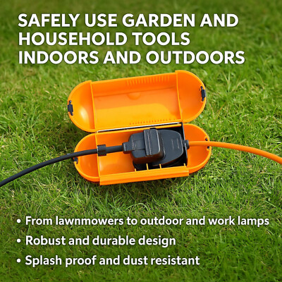 Splash Proof Outdoor and Indoor Plug and Socket Cover Garden Masterplug ...
