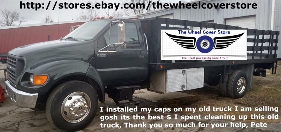 19.5" Ford F53 2017+ 10 Lug 5 Hole Steel Wheel Simulator Rim Liner ...