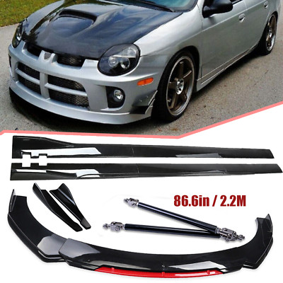 Front Bumper Lip Splitter Spoiler Side Skirt Bod Kit For Dodge Neon ...