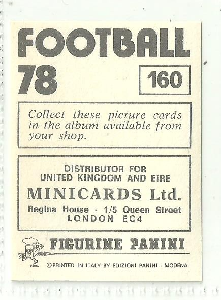 Jimmy Armfield - LEEDS UNITED - Panini Football '78 Sticker [Unused] | eBay