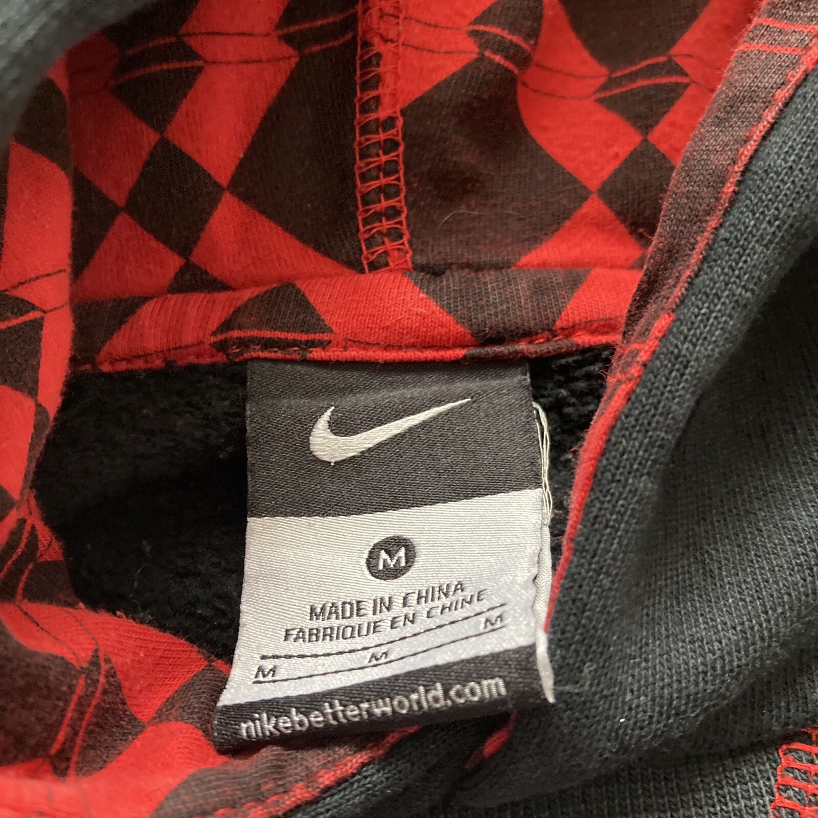 Nike LeBron James LBJ Basketball Pullover Hoodie Black Red Lion Size ...