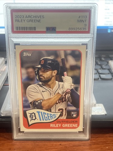Riley Greene 2023 Topps Archives RC #113 "1965 Topps Design" - PSA 9 | eBay