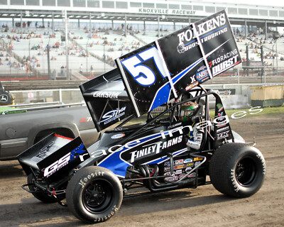 KYLE LARSON #57 WoO SPRINT CAR (2023 KNOXVILLE NATIONALS) 8x10 GLOSSY ...