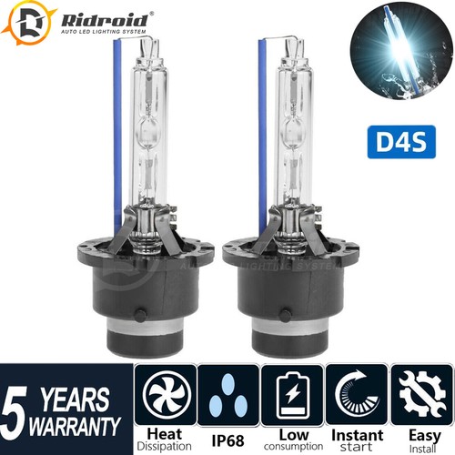 Pair D4S D4R 8000K Ultra Blue HID Xenon Bulb for Toyota Lexus Headlight ...
