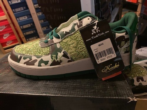 Kashi edel sneaker Neu Gr:46 AK01 AK grün-gold schuhe limited edition ...