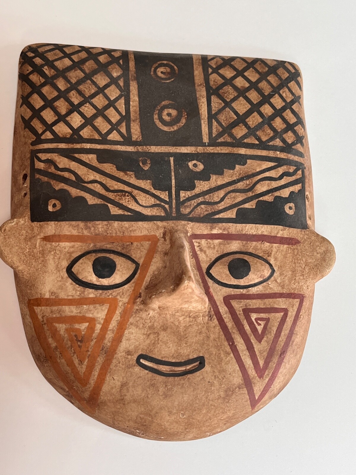 Vintage Mask Clay Mask from Ecuador - Gem