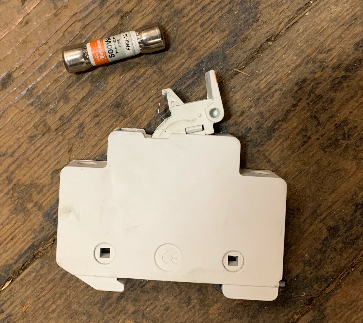 FERRAZ SHAWMUT USM1I FUSE HOLDER WITH 500VAC TIME DELAY FUSE TESTED ...