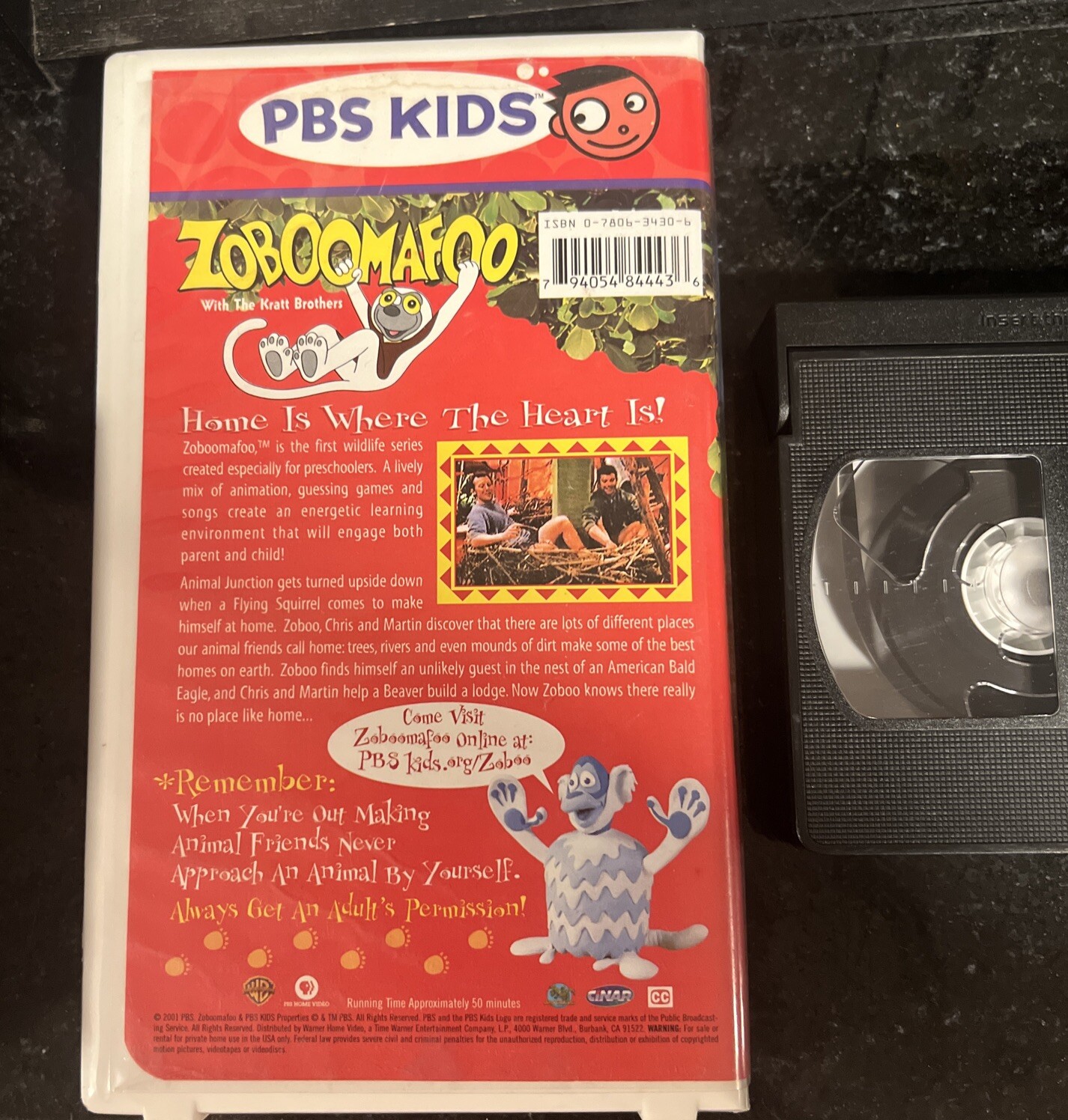 Zoboomafoo- Look Who's Home! VHS 2001 Clam Shell The Kratt Bros Animals ...