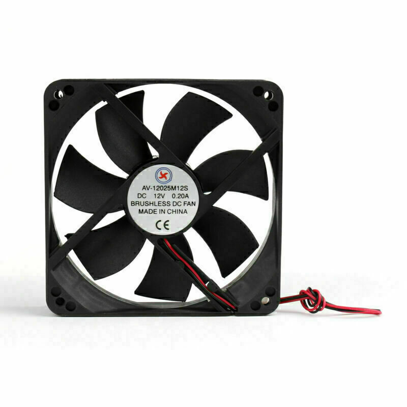 10x DC Brushless Cooling Computer Fan 12V 12025S 120x120x25mm 0.2A/2 ...