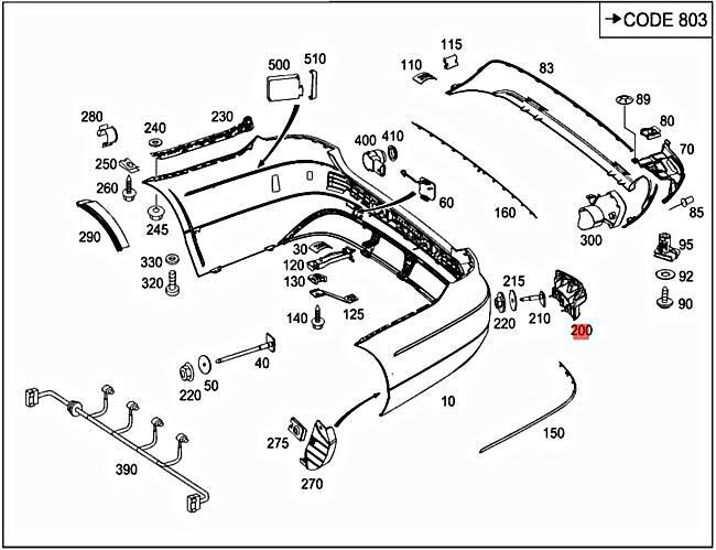 Mercedes-Benz 2128801903 Genuine OEM Support Bracket for sale online | eBay