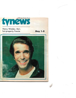 Henry Winkler as Fonzie, 1976 Local TV News Cover Magazine | eBay