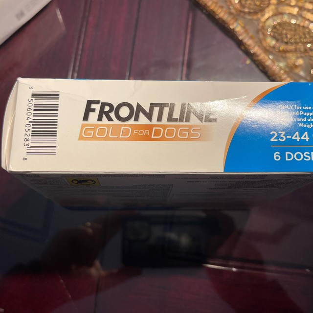 Frontline Gold For Dogs 23-44lbs 6 Monthly Doses Flea and Tick ...