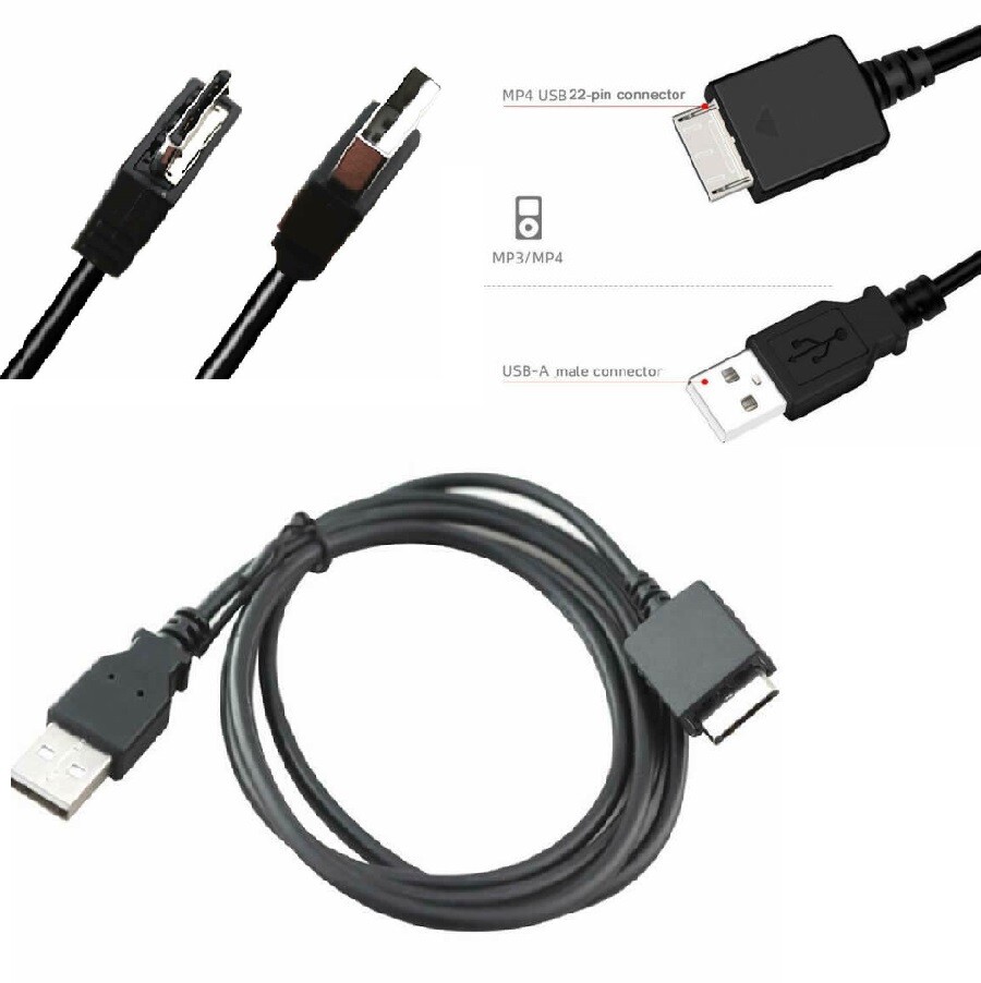 USB Charger Data SYNC Cable Cord Lead For Sony MP3 Player NWZ-E465 F ...