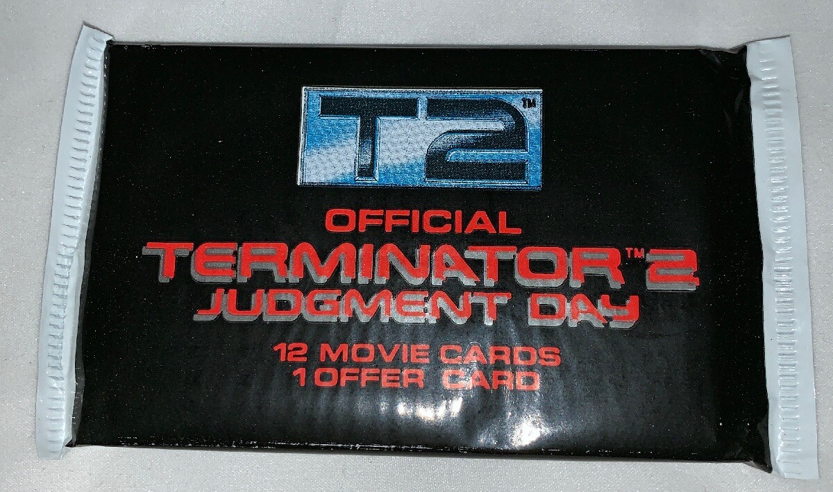 1991 T2 Official Terminator Judgment Day Movie Card Factory Sealed Pack ...