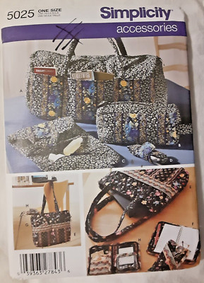 Simplicity Pattern 5025 Bags & Accessories Sewing Craft Project (H) | eBay