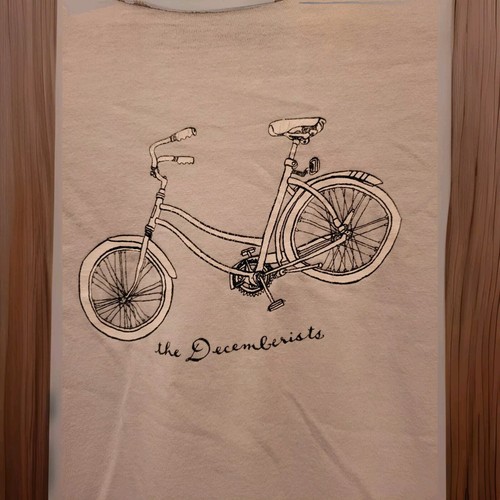 THE DECEMBERISTS 2001 Y2K Concert Vintage T Shirt Bicycle Light Blue ...