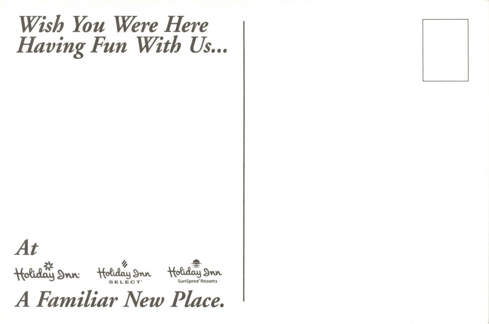 Postcard Holiday Inn Hotels Children Dinner Advertising Table Side ...