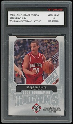 Steph Curry 2009 UD Draft Edition 1st Graded 10 NBA Rookie Card RC ...