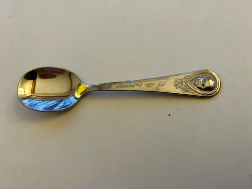 Gerber Oneida Ugly Baby Spoon Personalized Engraved 1992 Stainless 4 3/ ...