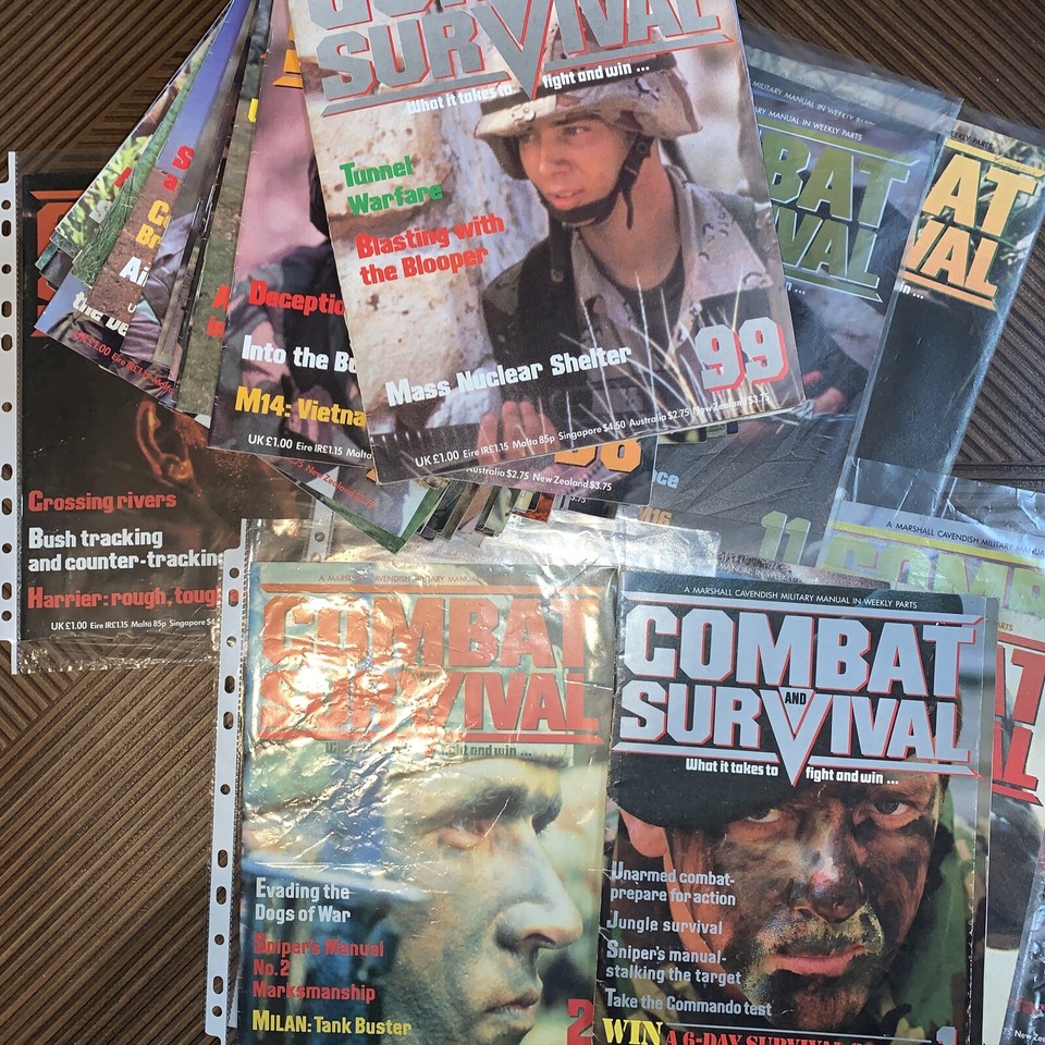 Combat Survival Magazines Complete Collection Issues 1-99 From 1980s # ...