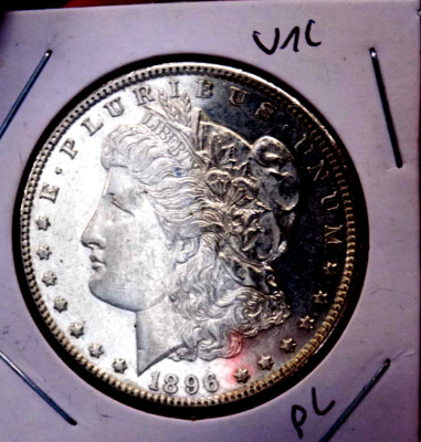 MORGAN SILVER DOLLAR 1896 FROSTY UNC++ PL GLASSY MIRROR STRIKE | eBay