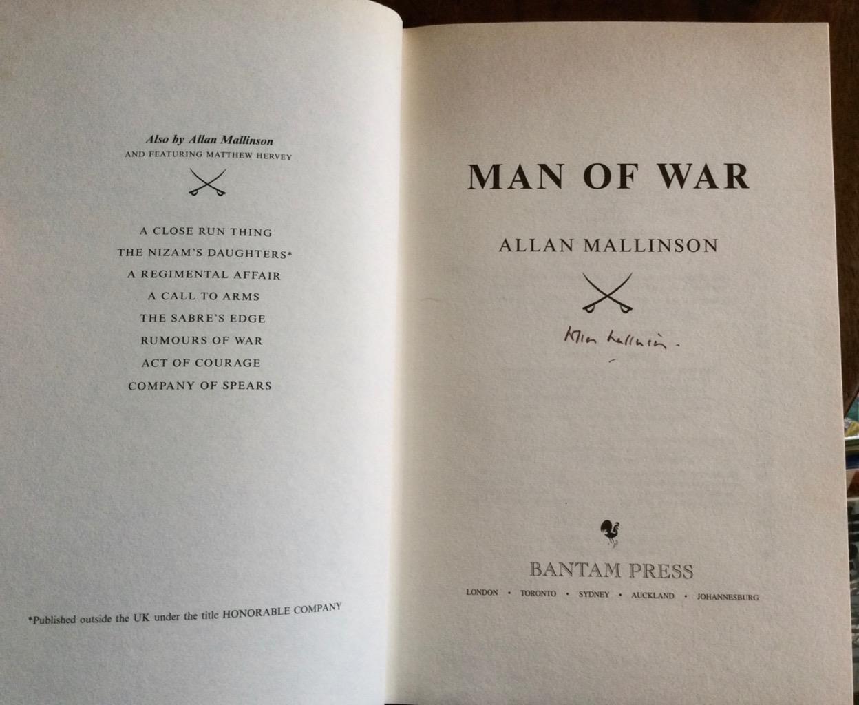 COLLECTION by ALLAN MALLINSON Matthew Hervey Novels FIRST EDITIONS 9 x ...