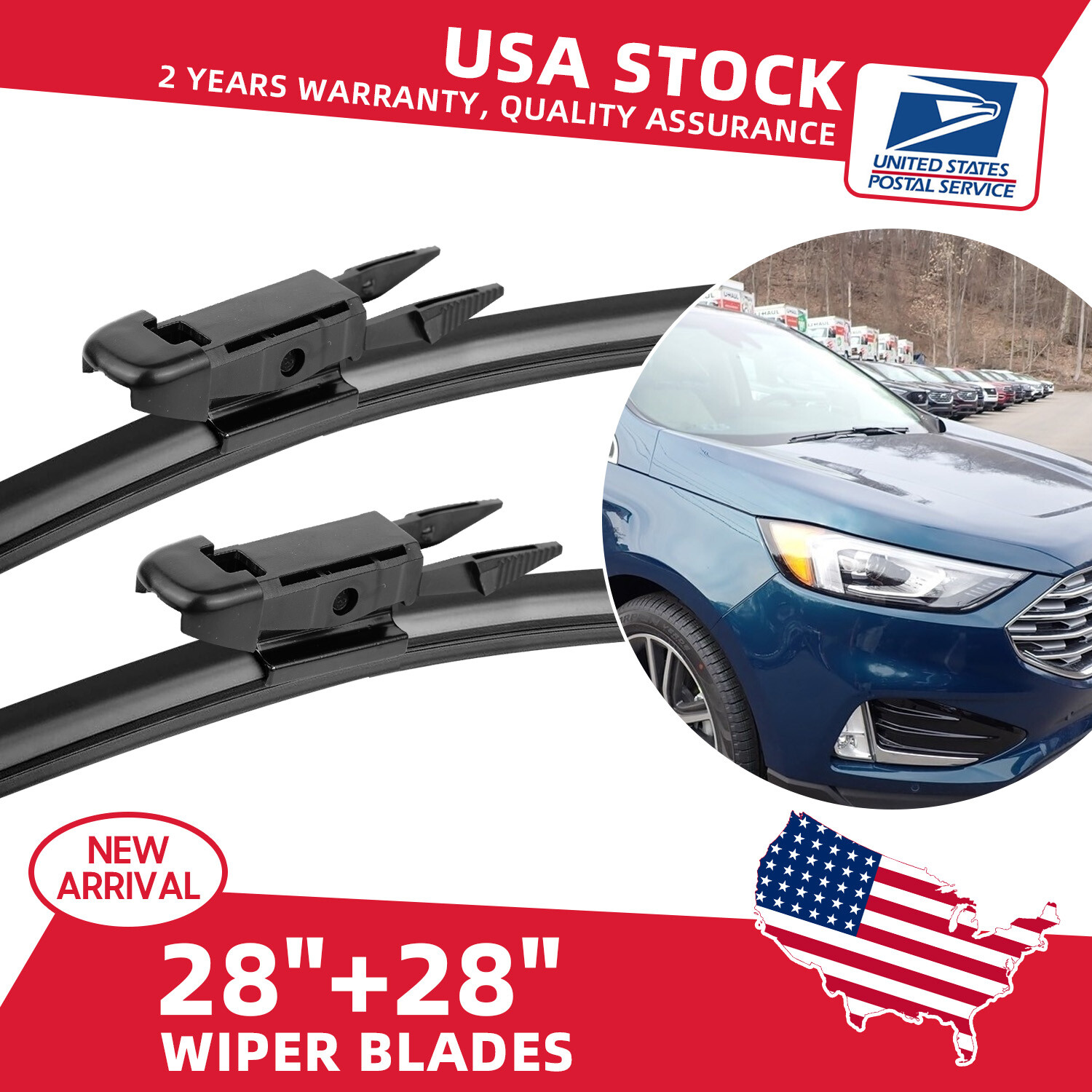 Windshield Wiper Blades Set For Ford Escape 2013-2019 Front Windscreen ...