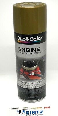 Duplicolor DE1604 Engine Enamel Paint w/ Ceramic, Universal Gold - 12 ...