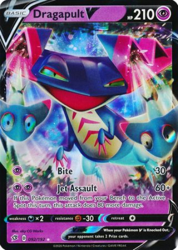 Pokemon Card - Rebel Clash 092/192 - DRAGAPULT V (ultra rare holo) - NM ...