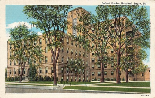 Postcard Robert Packer Hospital Sayre Pennsylvania NH1 | eBay