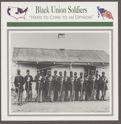 Black Union Soldiers Atlas Civil War Card Slavery Emancipation | eBay