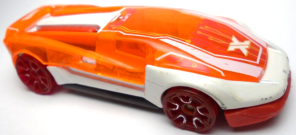 2018 HOT WHEELS X-RAYCERS EL VIENTO ORANGE 1:64 DIECAST 2 7/8" RACE CAR ...