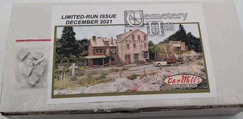 Bar Mills HO Scale Model Works Cemetery Hill Limited Run Building Kit ...