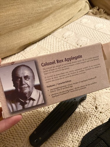 New in Box GERBER APPLEGATE COMBAT FOLDER Knife + Sheath single edge ...